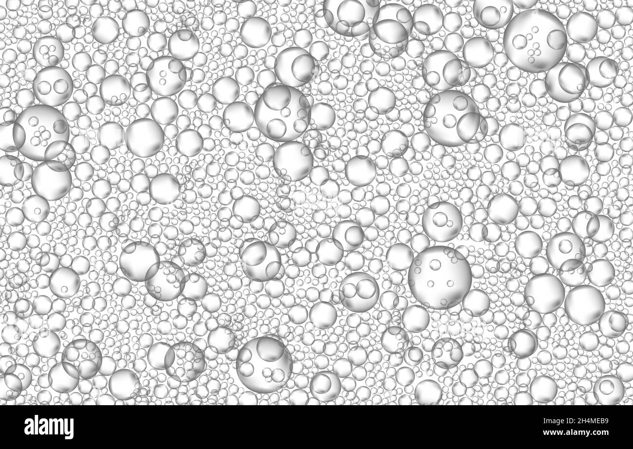 Foam isolated on transparent background. White soap or shampoo bubbles ...