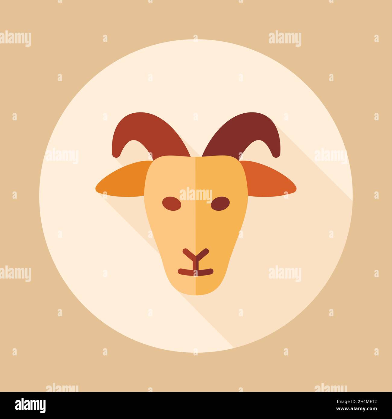 Goat icon. Animal head. Farm sign. Graph symbol for your web site ...