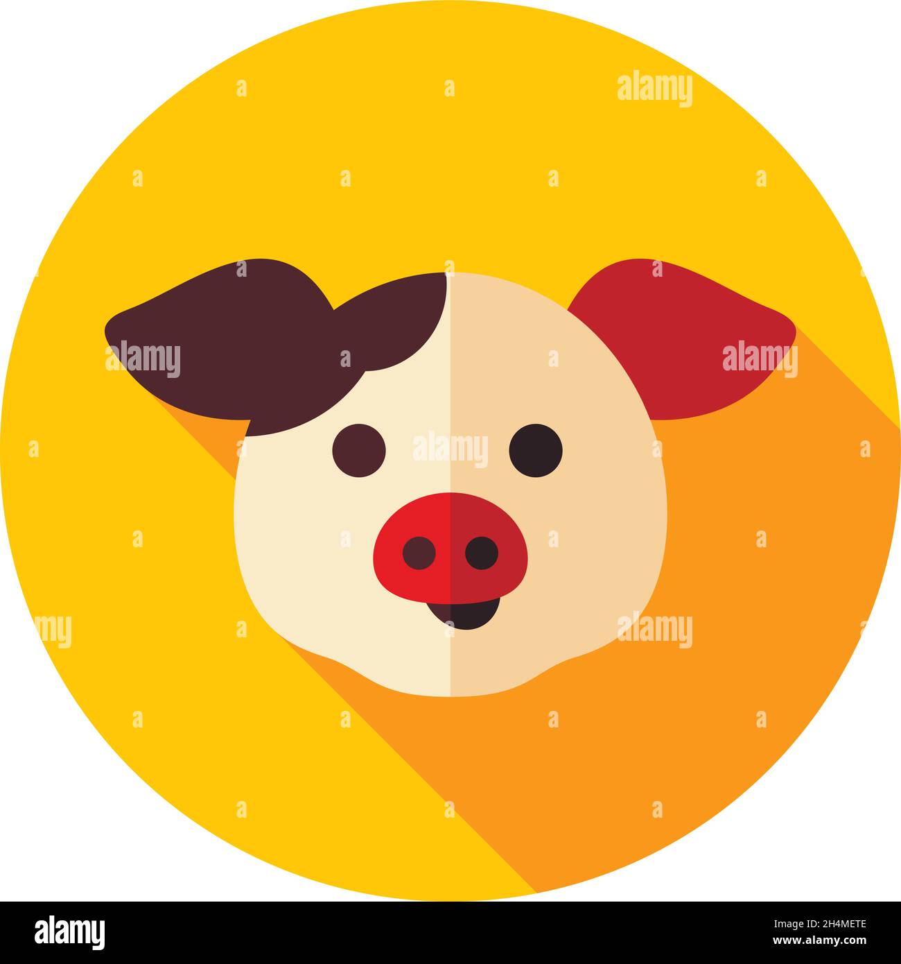 Pig icon. Animal head. Farm sign. Graph symbol for your web site design ...