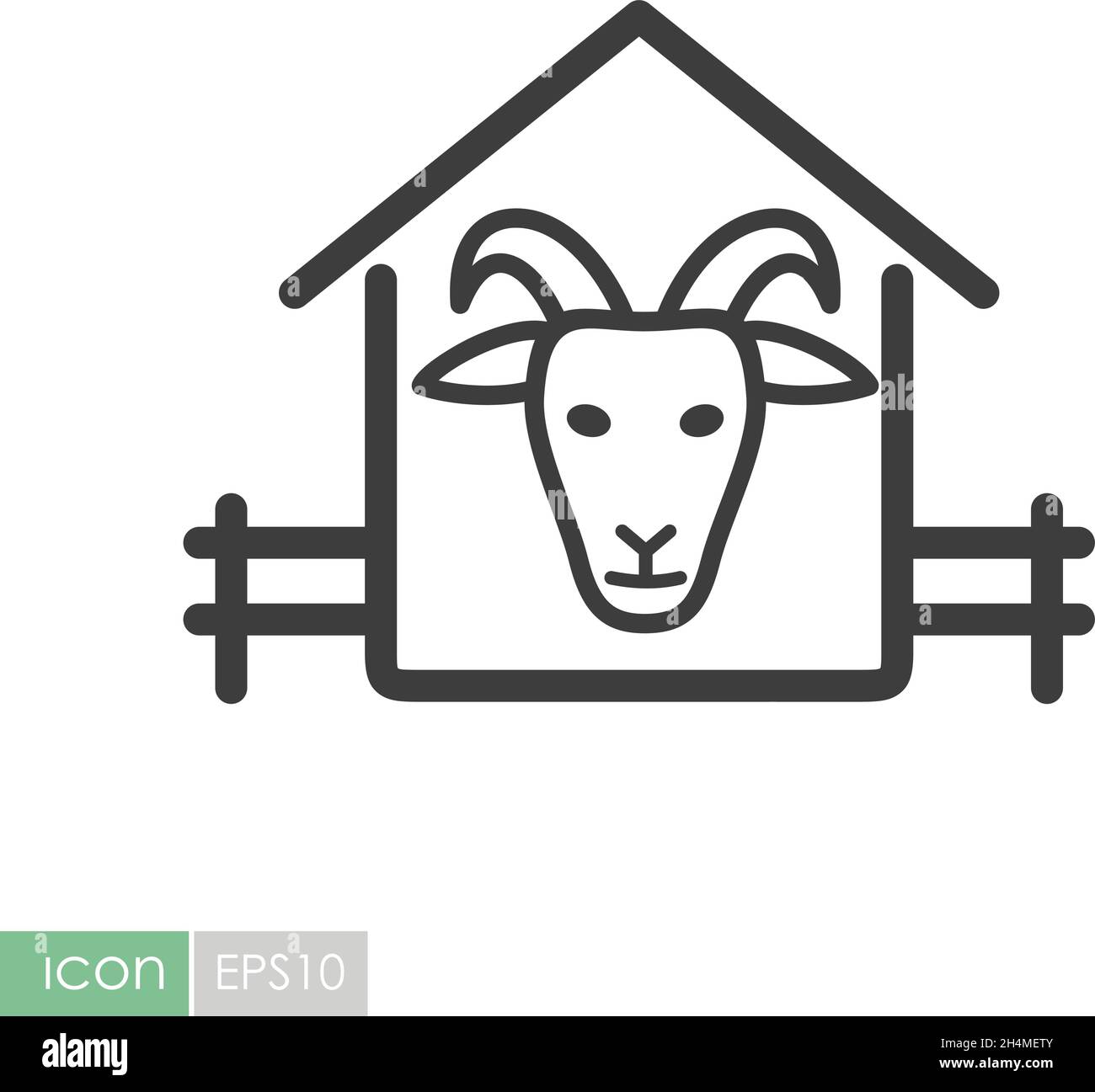 Wood gate goat hi-res stock photography and images - Alamy