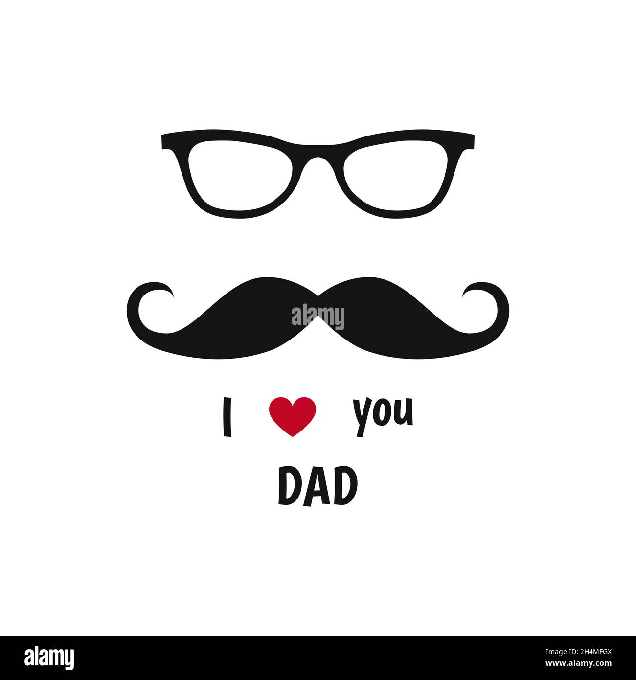 I Love Dad Logo