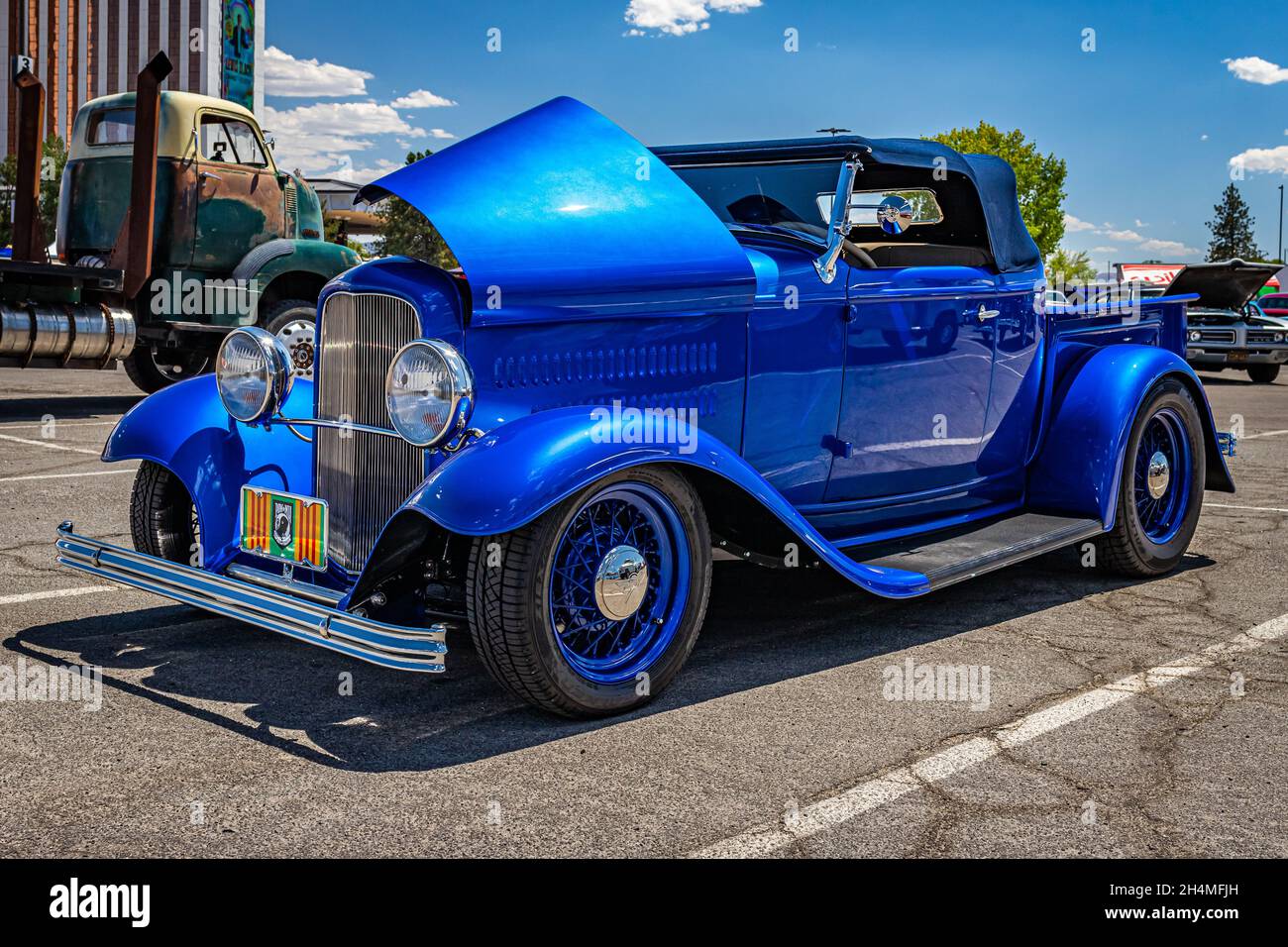 Reno, NV - August 4, 2021: 1932 Ford Model B Pickup Truck at a local ...