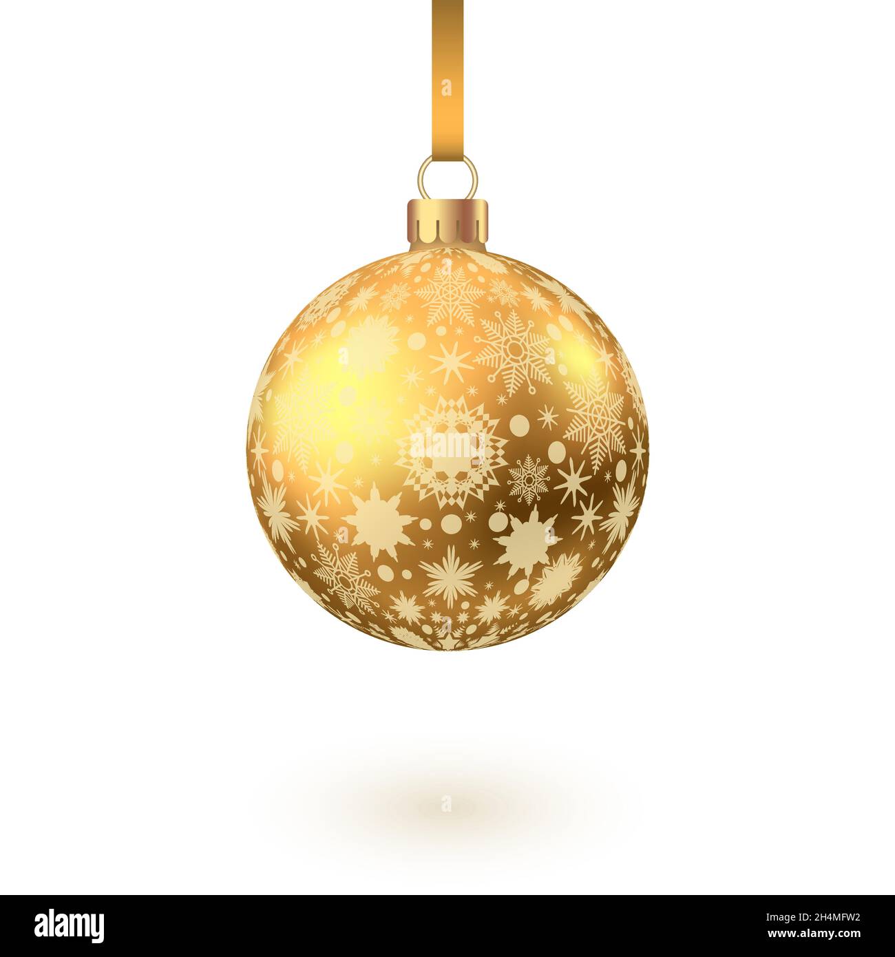 Gold bauble Stock Vector Images - Alamy