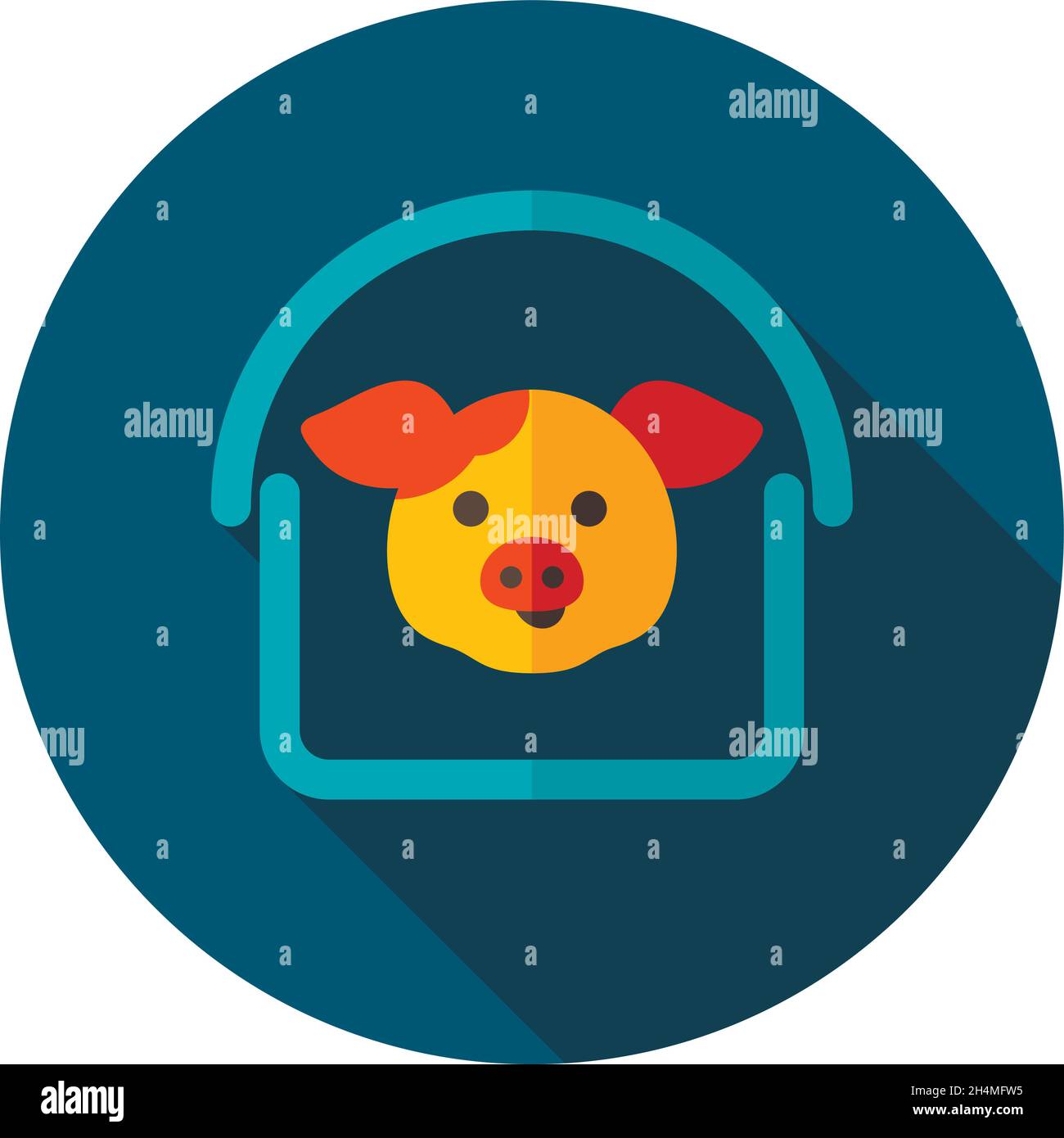 Pigsty icon. Farm animal sign. Graph symbol for your web site design ...