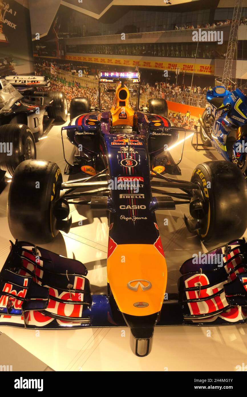 Red bull car at the Silverstone Experience Northamptonshire UK Stock ...