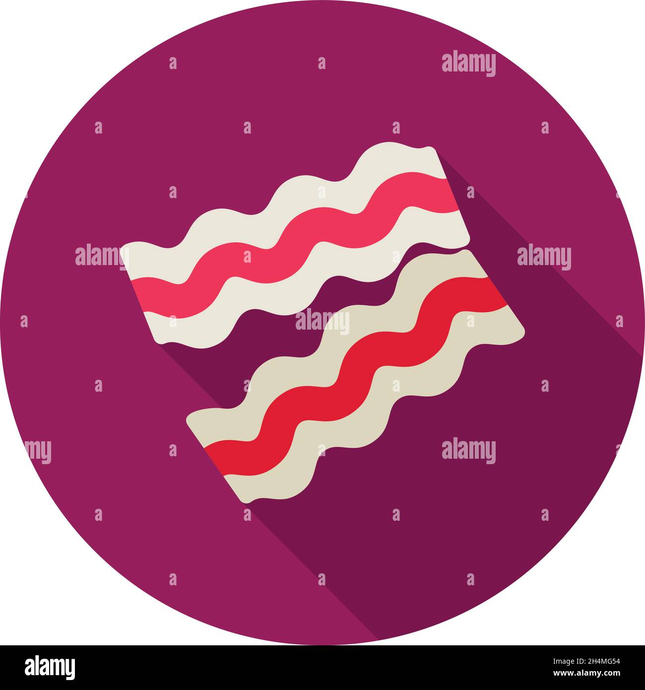 Bacon pieces icon. Farm animal sign. Graph symbol for your web site ...