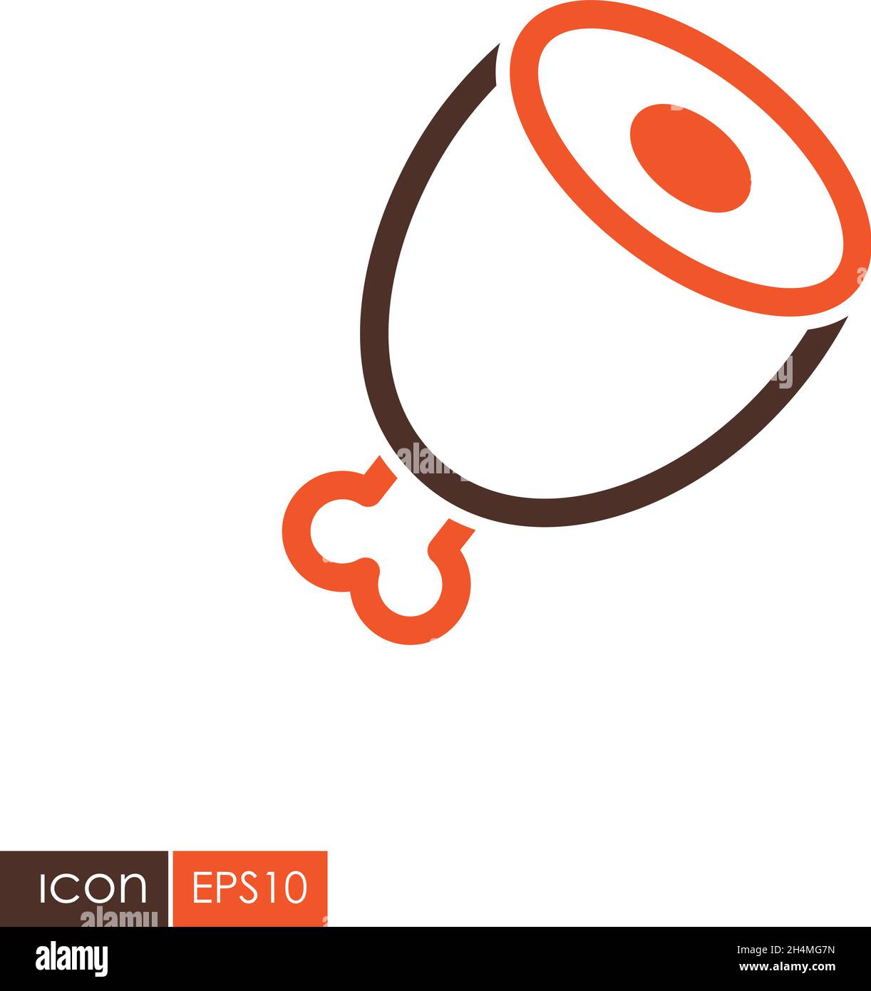 Meat leg icon. Farm animal sign. Graph symbol for your web site design ...