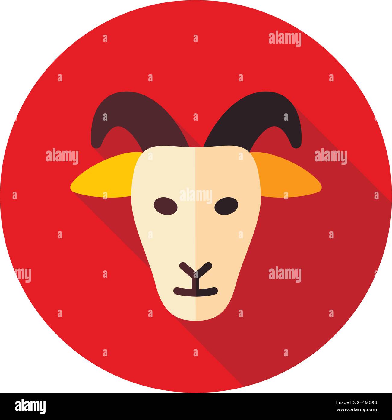 Goat icon. Animal head. Farm sign. Graph symbol for your web site ...