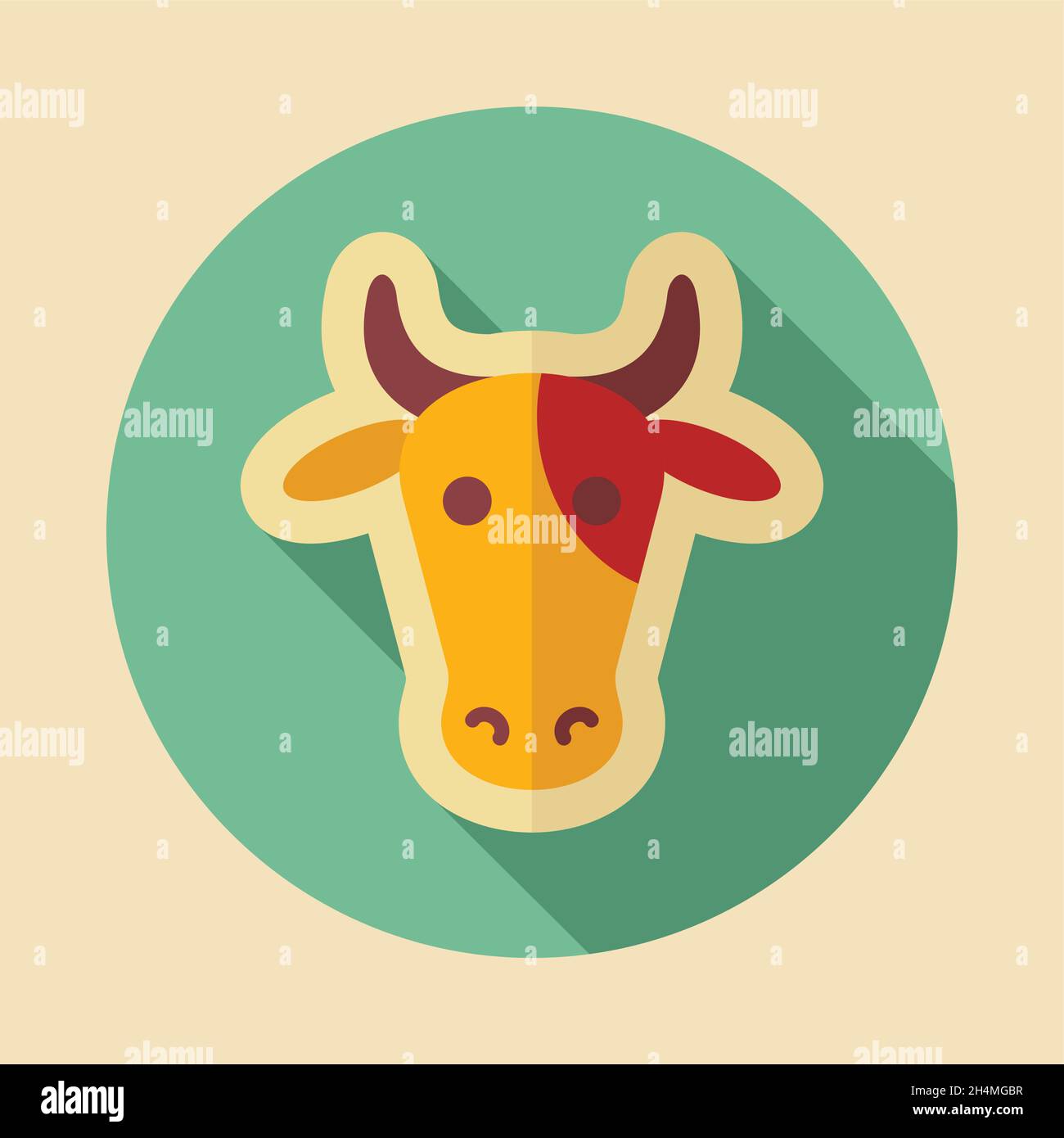 Cow icon. Animal head. Farm sign. Graph symbol for your web site design ...