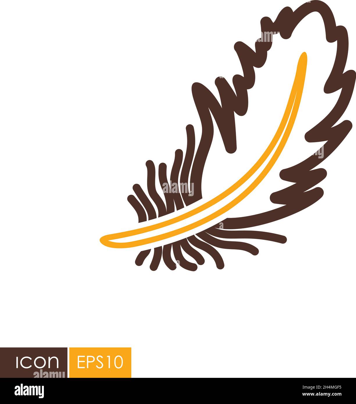 Feather icon. Farm animal sign. Graph symbol for your web site design ...