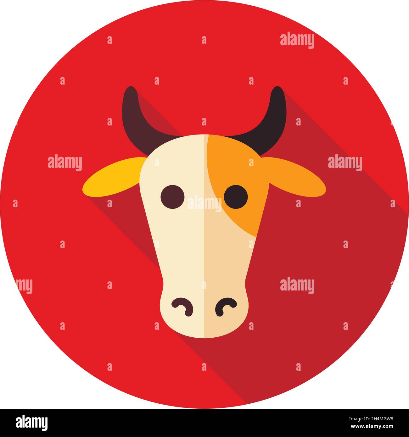 Cow icon. Animal head. Farm sign. Graph symbol for your web site design ...