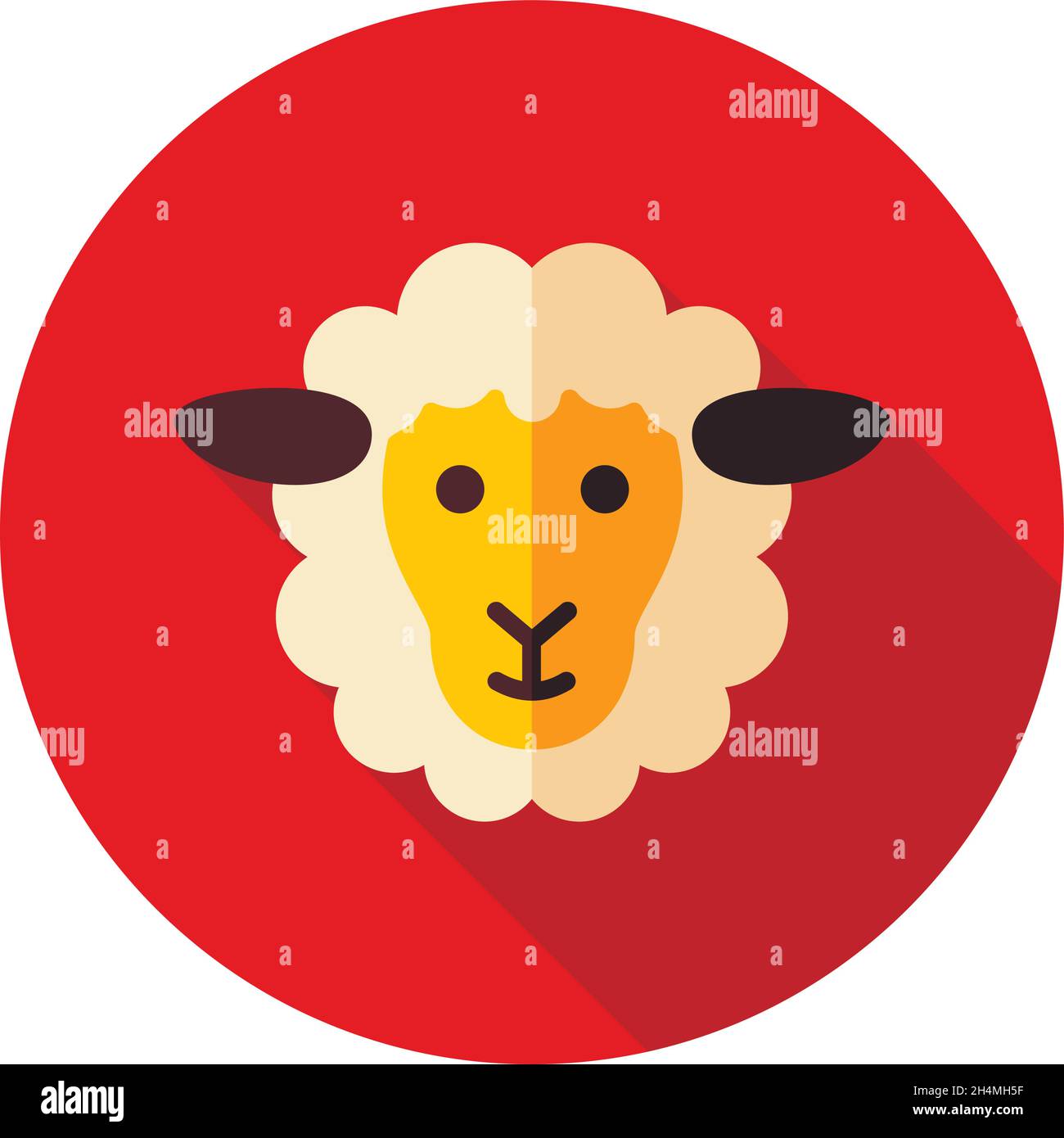 Sheep icon. Animal head. Farm sign. Graph symbol for your web site ...