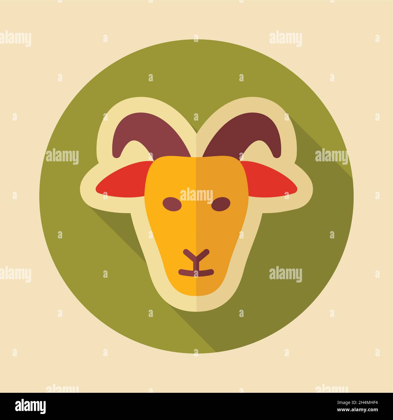 Goat icon. Animal head. Farm sign. Graph symbol for your web site ...