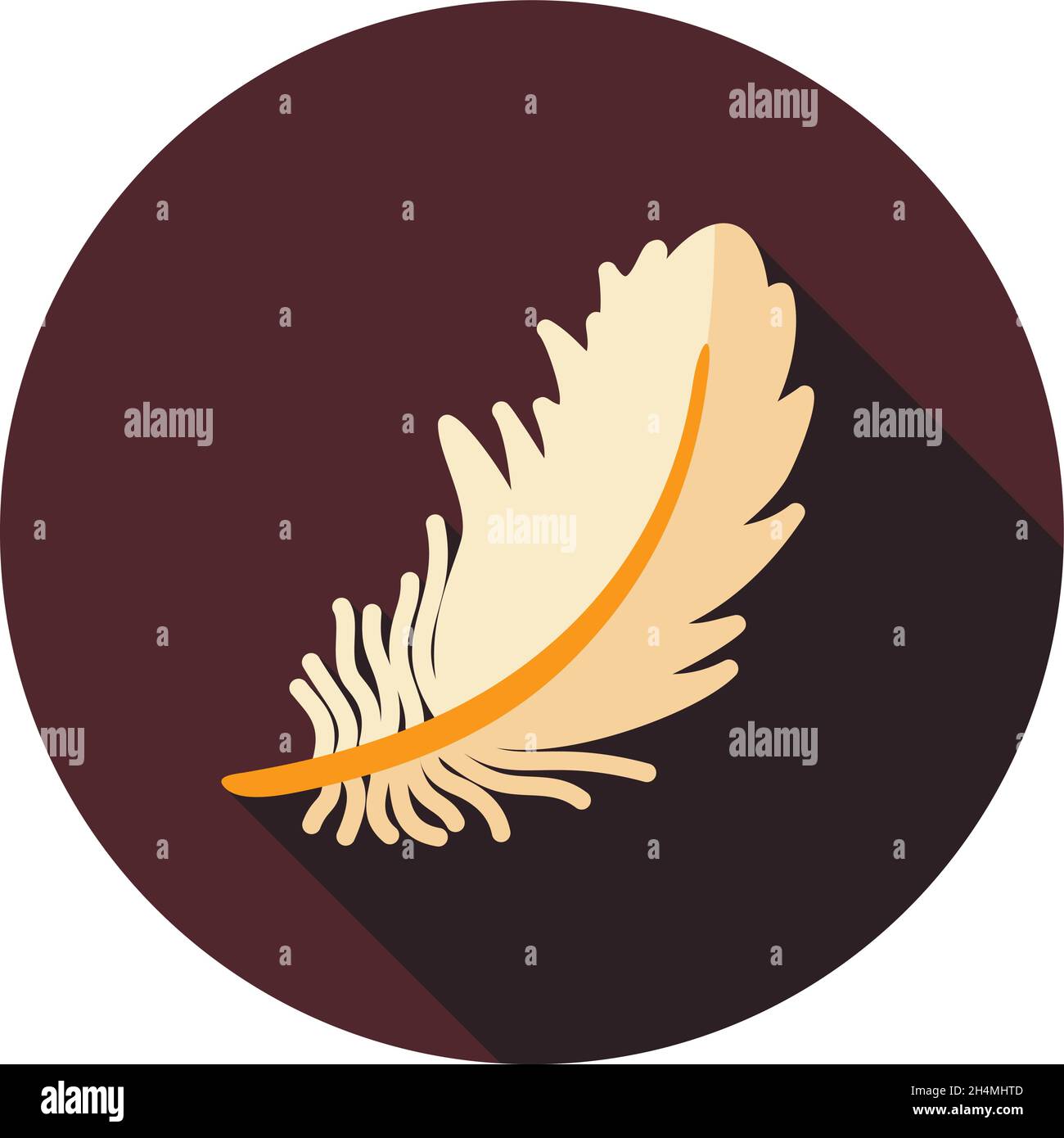 Feather icon. Farm animal sign. Graph symbol for your web site design ...