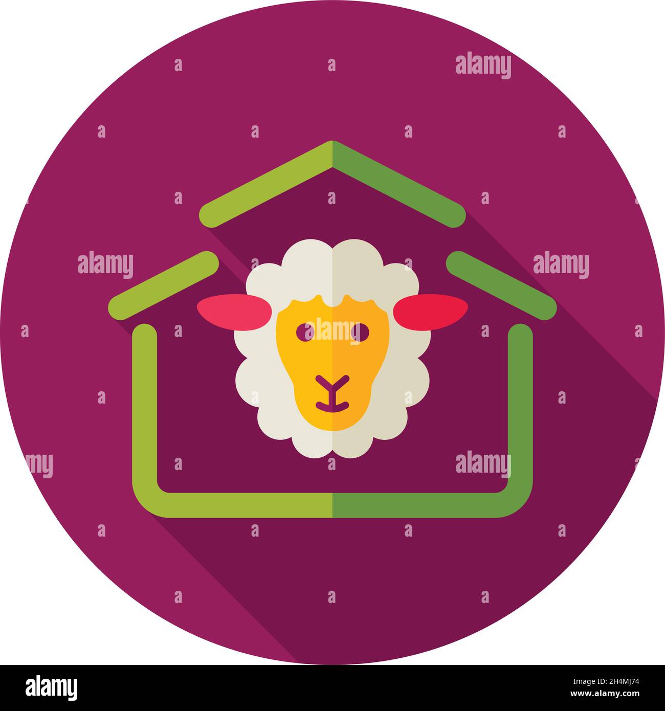 Sheep house icon. Farm animal sign. Graph symbol for your web site ...