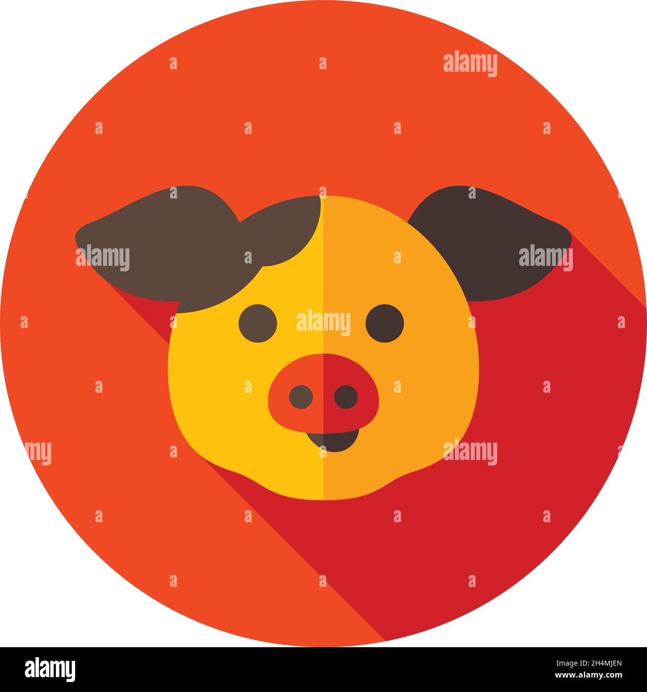 Pig icon. Animal head. Farm sign. Graph symbol for your web site design ...