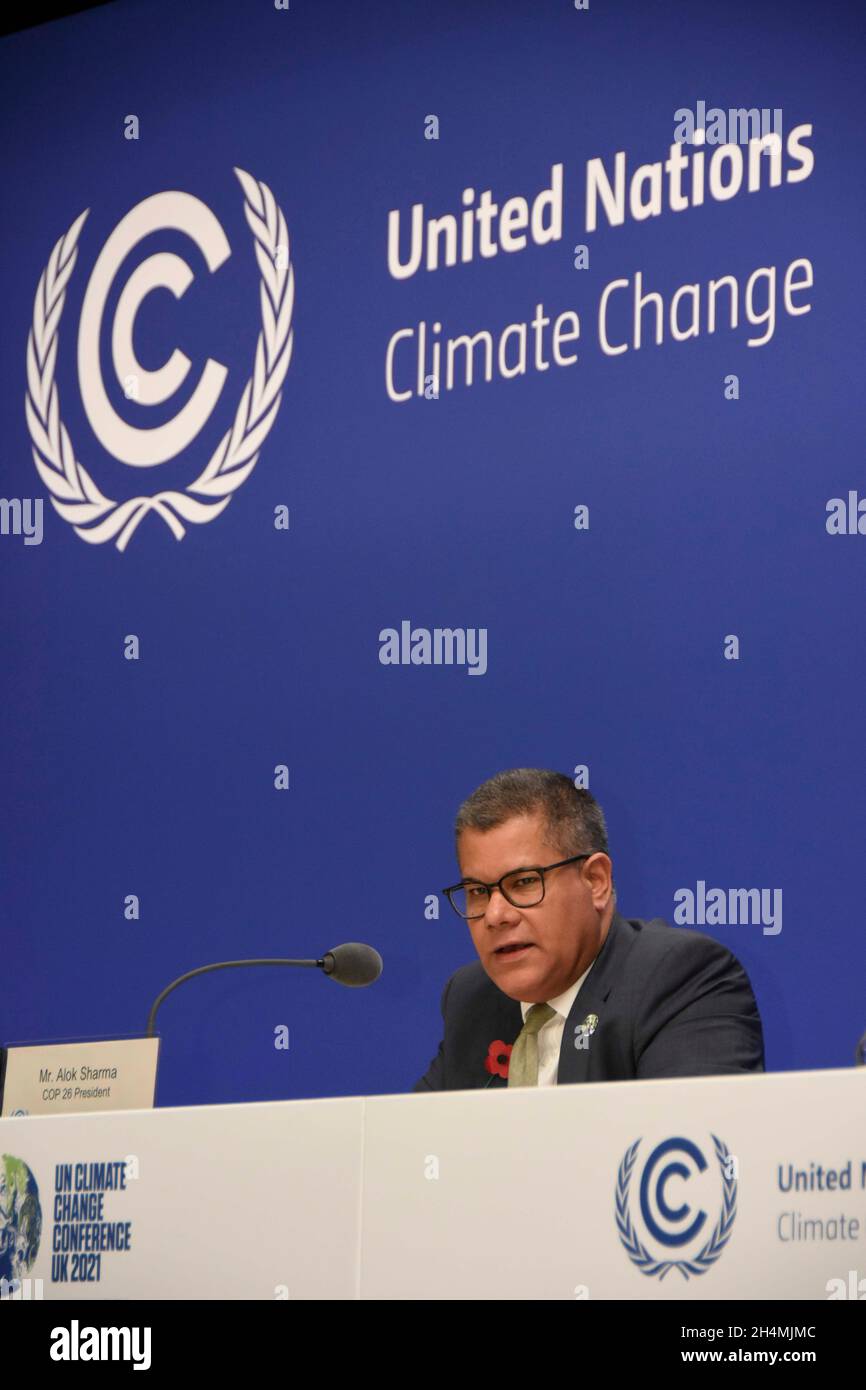 Glasgow, Scotland, UK. 3rd Nov, 2021. COP26 President and UK government ...