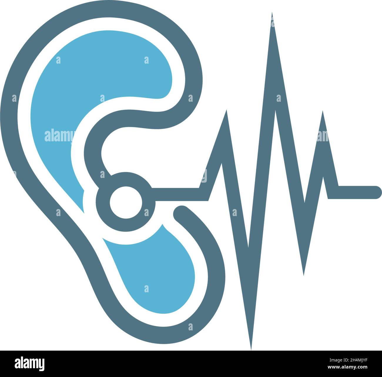 Ears logo icon flat design template vector Stock Vector Image & Art - Alamy