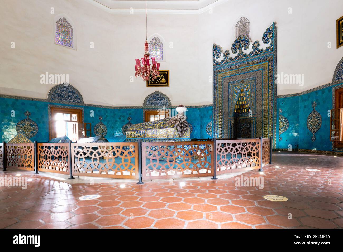 The Green Tomb (Turkish: Yeşil Türbe), a mausoleum of the fifth Ottoman ...