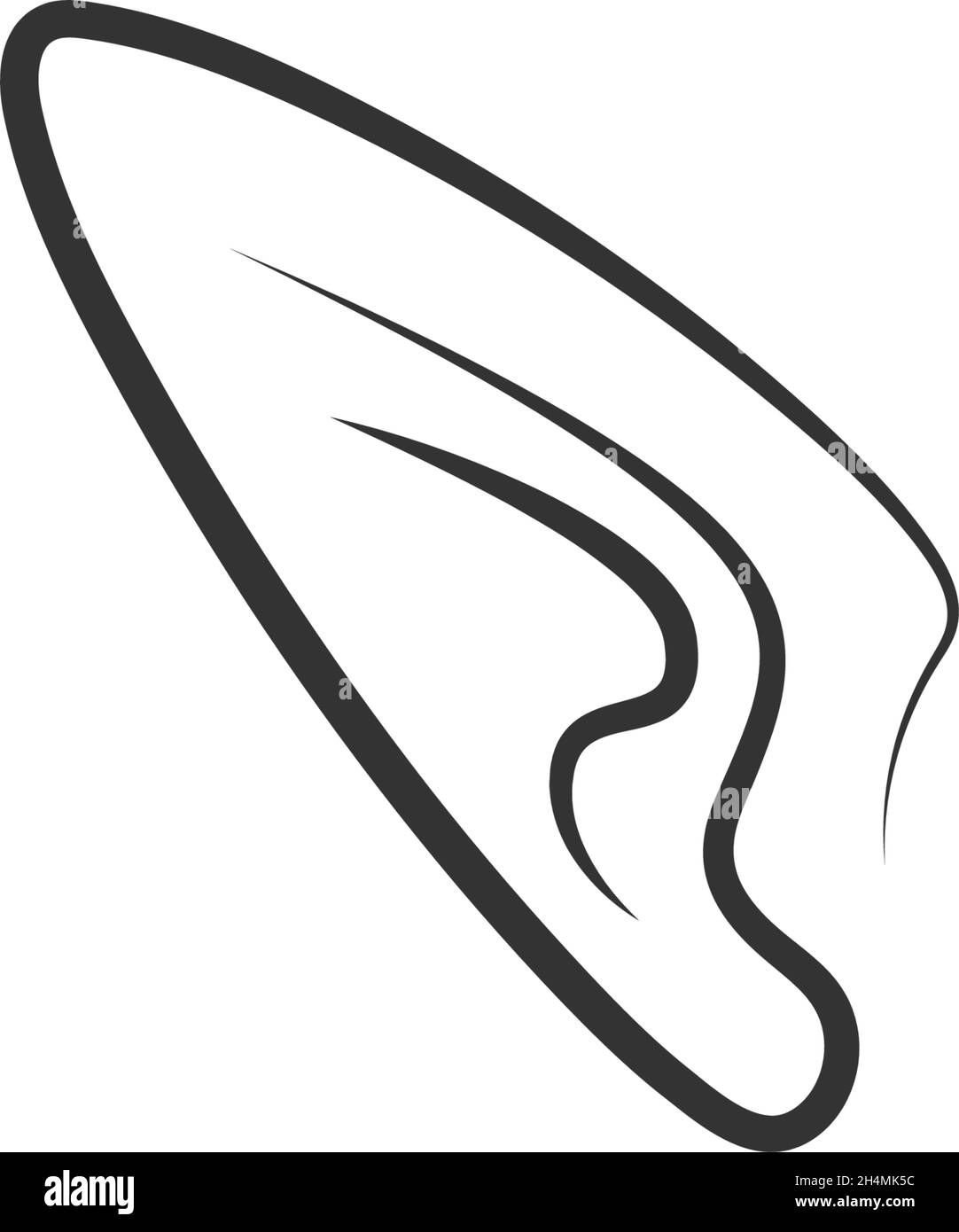 Ears logo icon flat design template vector Stock Vector Image & Art - Alamy