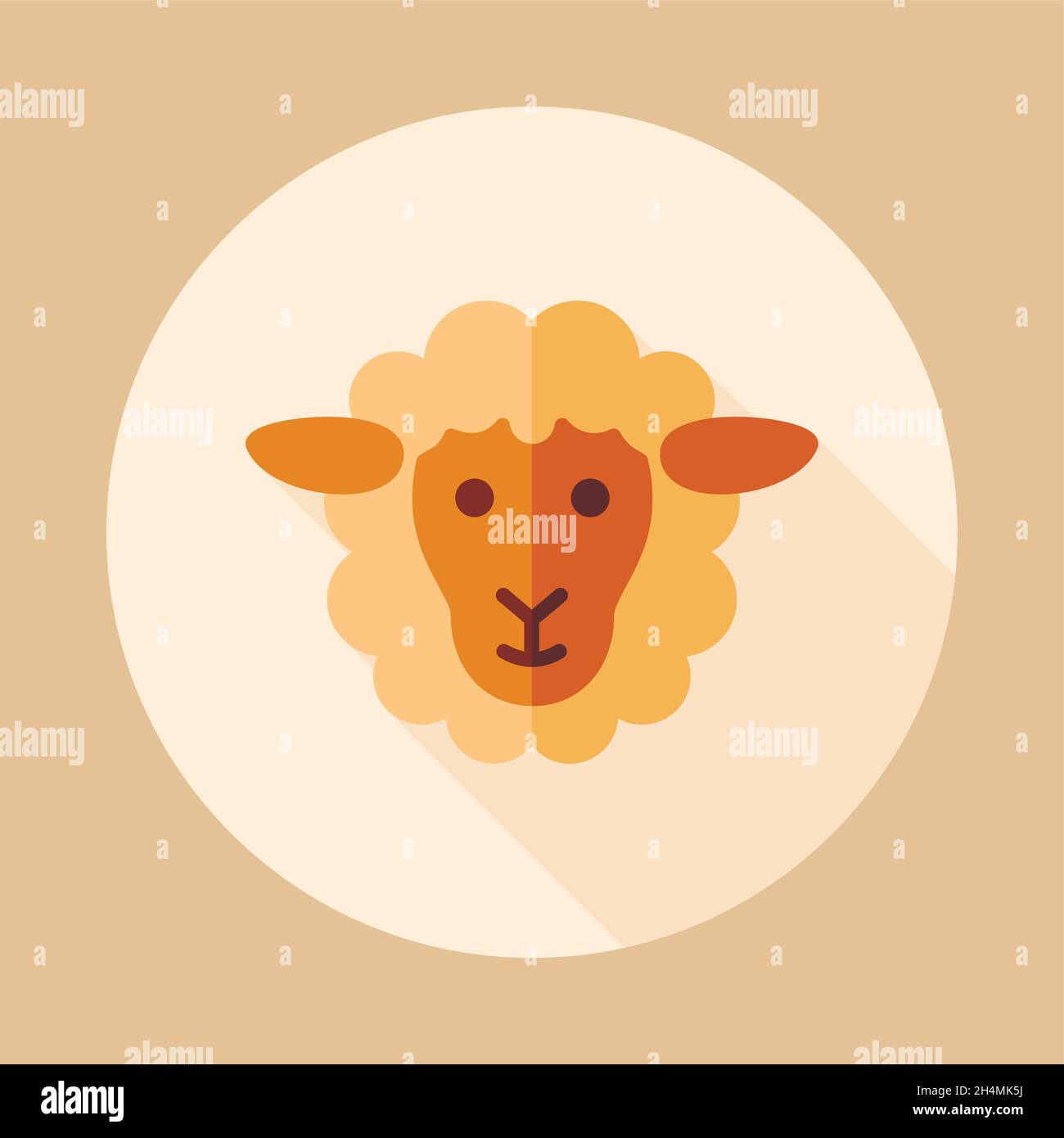 Sheep icon. Animal head. Farm sign. Graph symbol for your web site ...