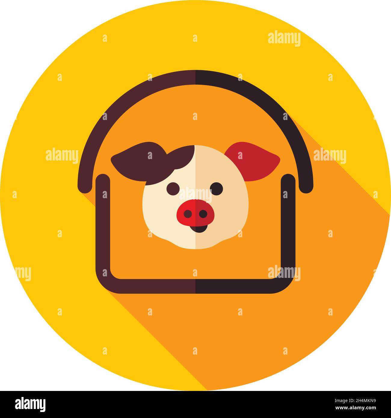 Pigsty icon. Farm animal sign. Graph symbol for your web site design ...