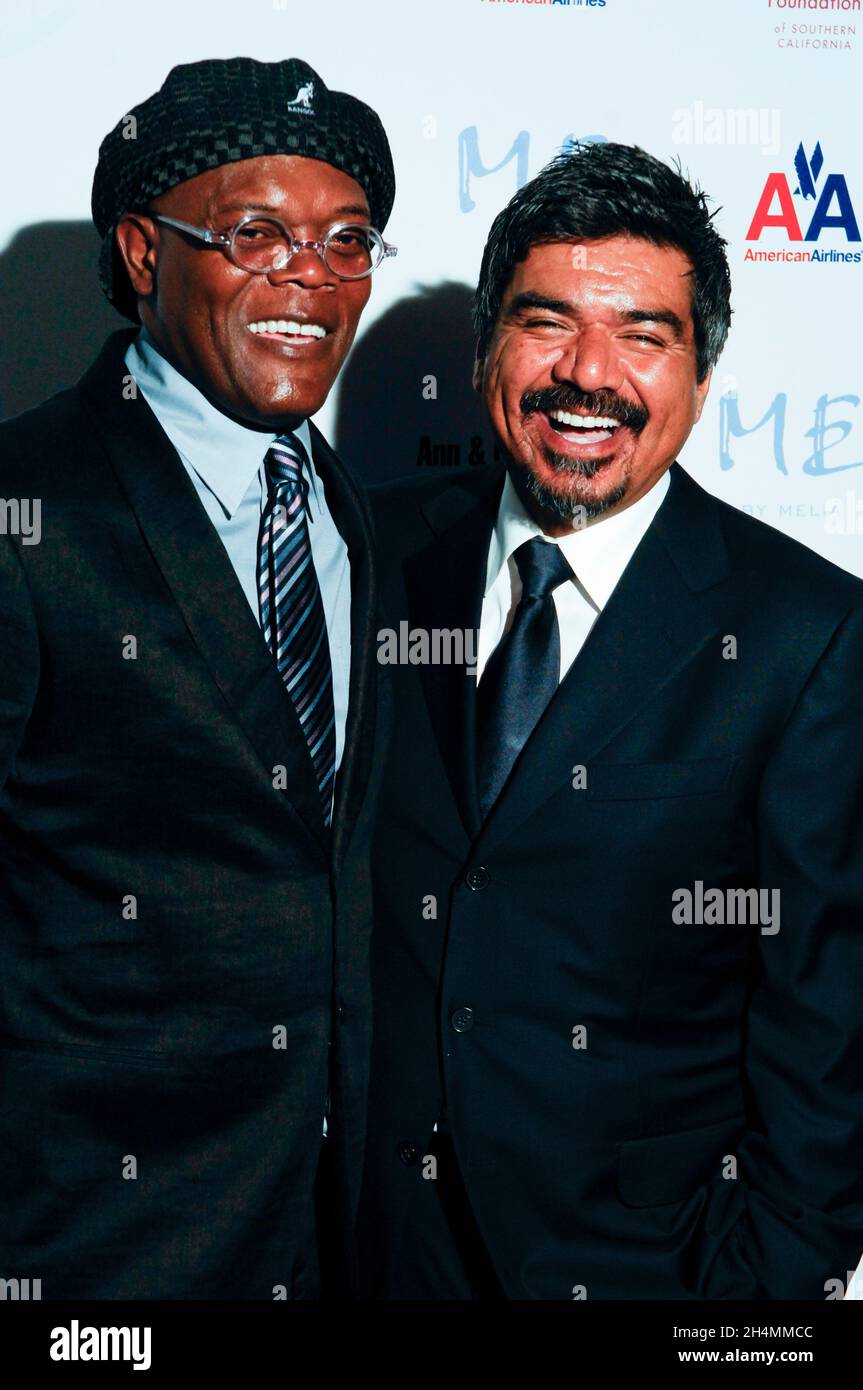 Actor Samuel L. Jackson and George Lopez attends red carpet arrivals ...