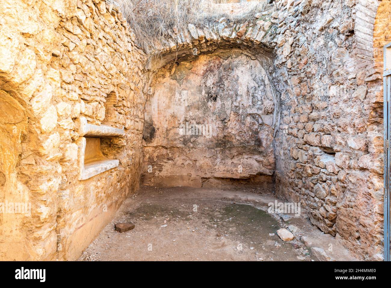 Interior view of the Grotto of the Seven Sleepers near Ephesus, Turkey ...