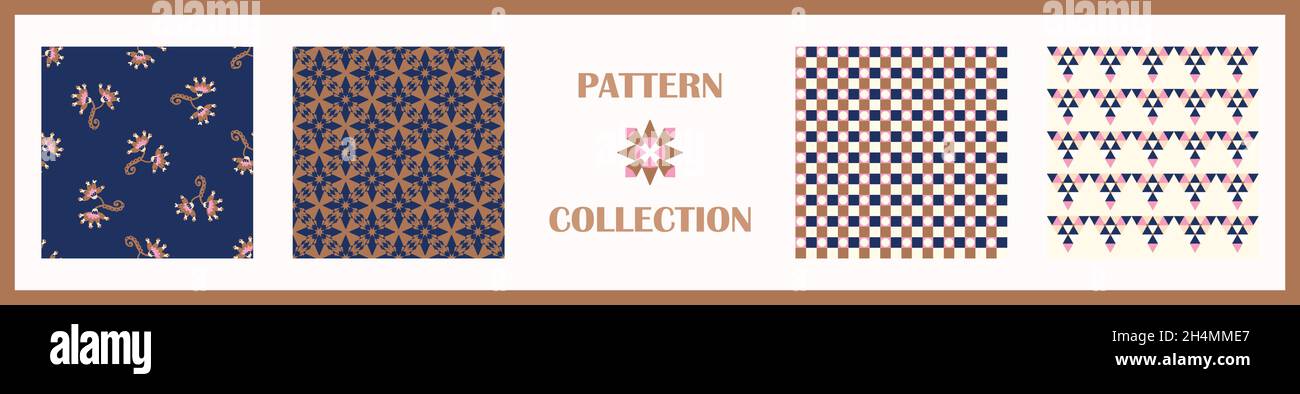 Masculine geometric seamless pattern collection. Simple shape for ...