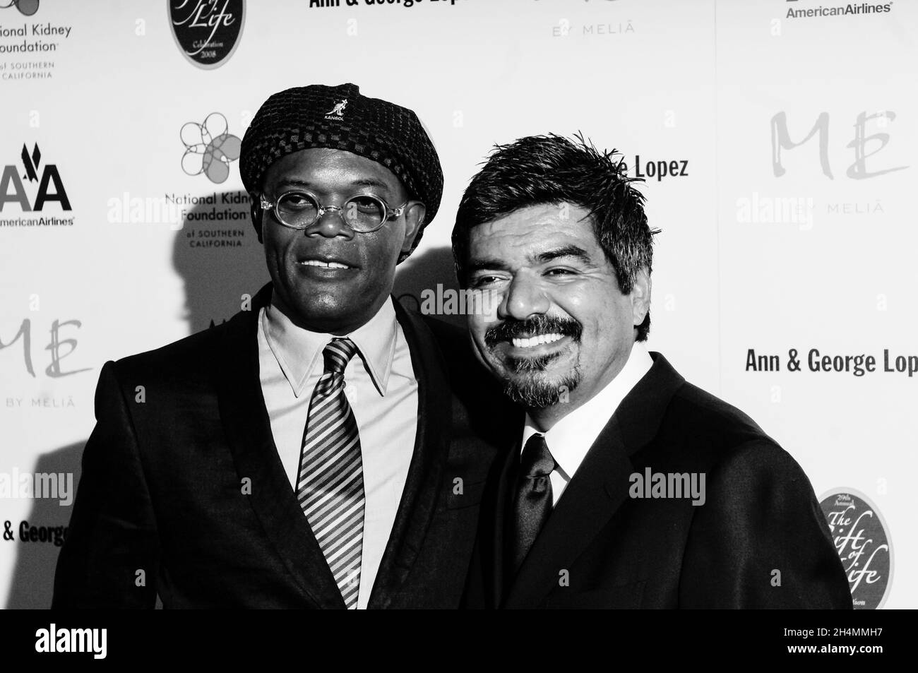 Actor Samuel L. Jackson and George Lopez attends red carpet arrivals ...