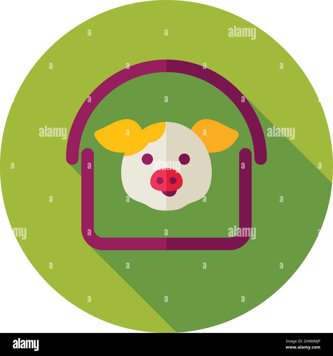 Pigsty icon. Farm animal sign. Graph symbol for your web site design ...