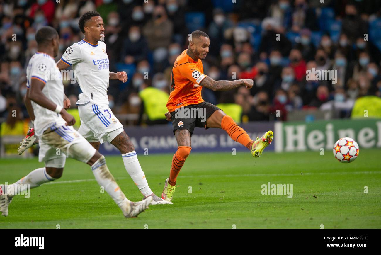 Estadio Santiago Bernabeu, Madrid, Spain. 3rd Nov, 2021. ECL Champions league football, Real ...