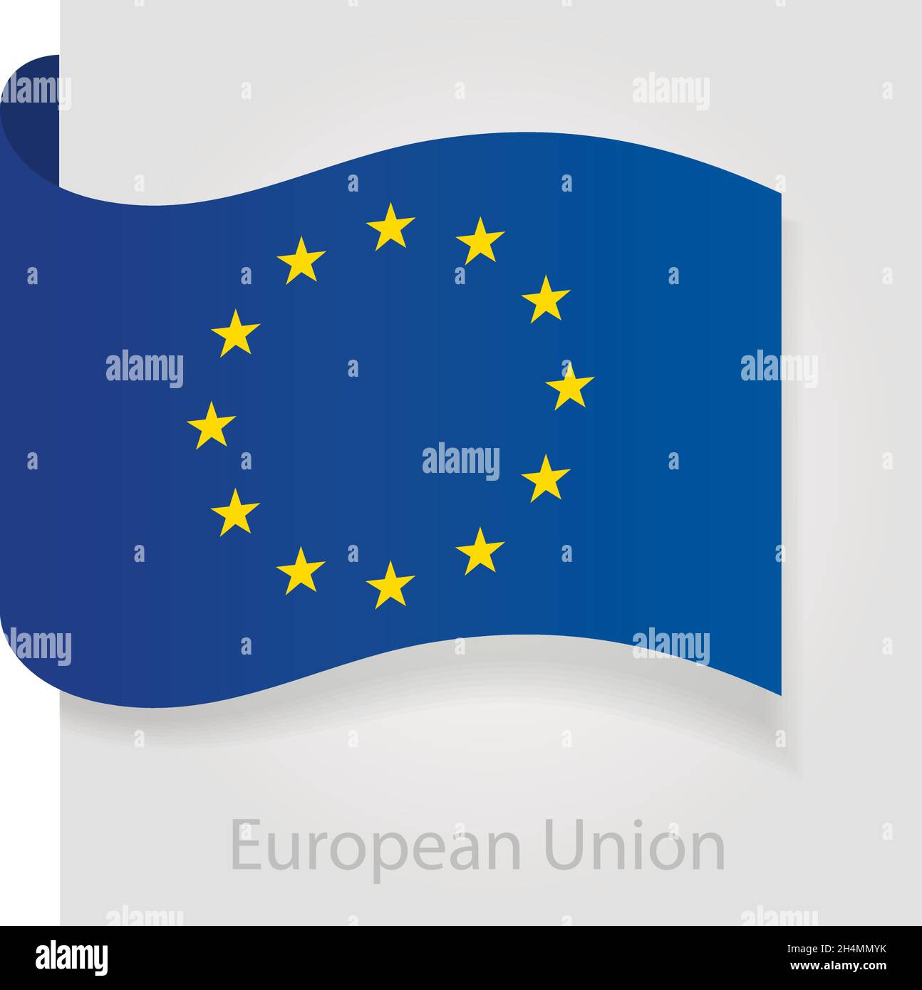 European Union flag, isolated vector illustration eps 10 Stock Vector ...