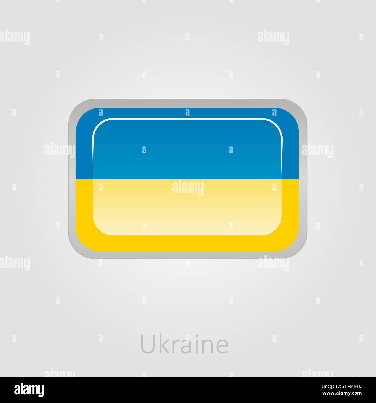 Ukraine flag button, isolated vector illustration eps 10 Stock Vector ...