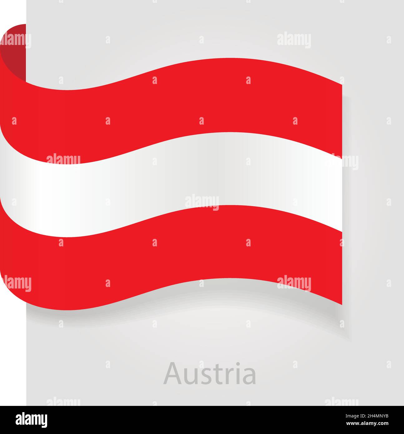 Austria flag, isolated vector illustration eps 10 Stock Vector Image ...