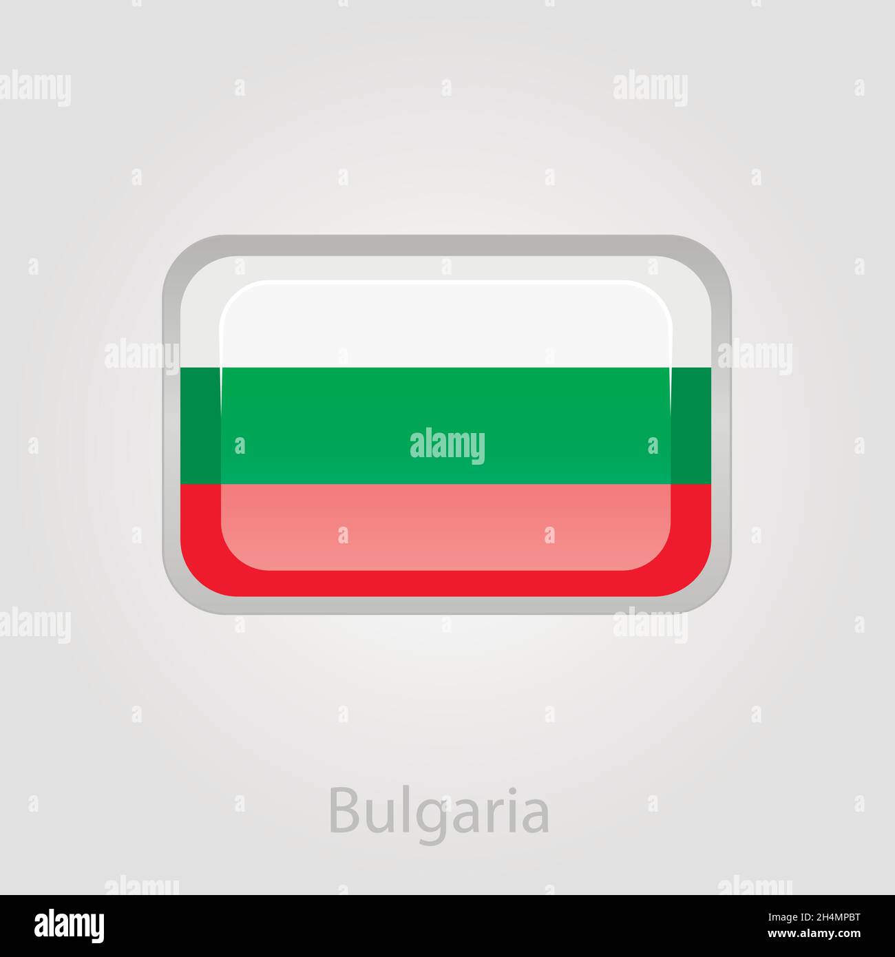 Bulgaria flag button Stock Vector Images - Alamy