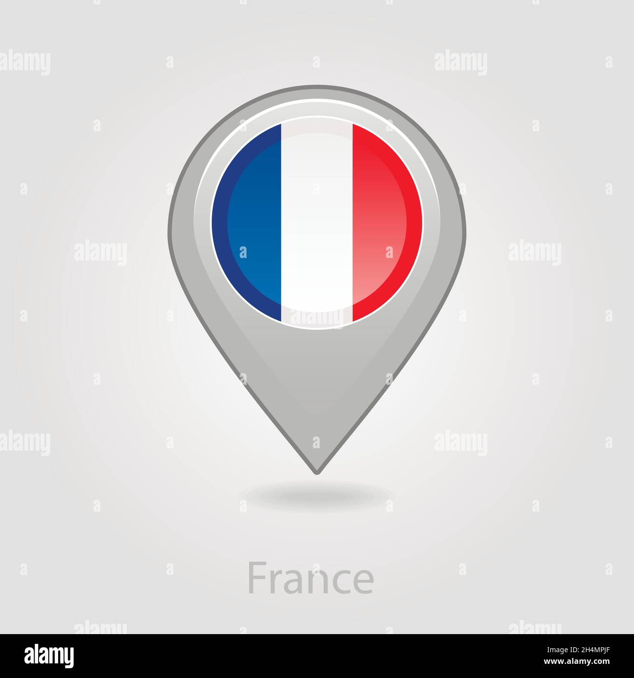 France flag pin map icon, isolated vector illustration eps 10 Stock ...
