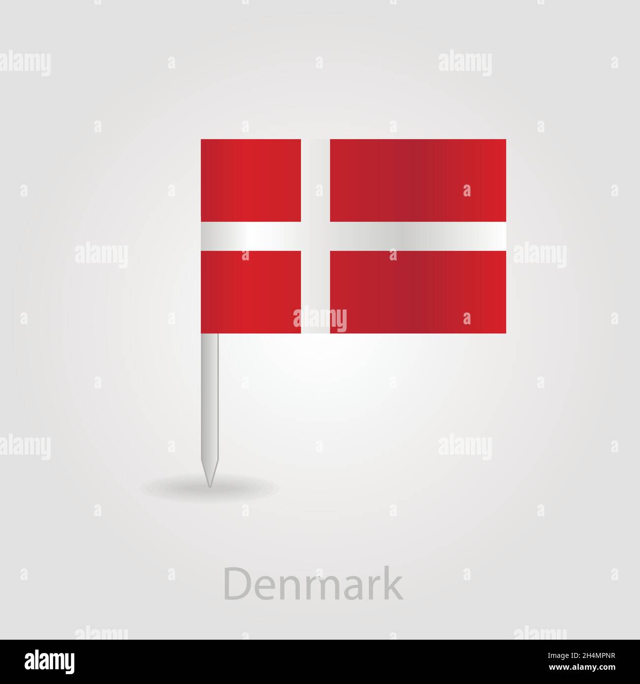 Denmark flag pin map icon, isolated vector illustration eps 10 Stock Vector Image & Art - Alamy