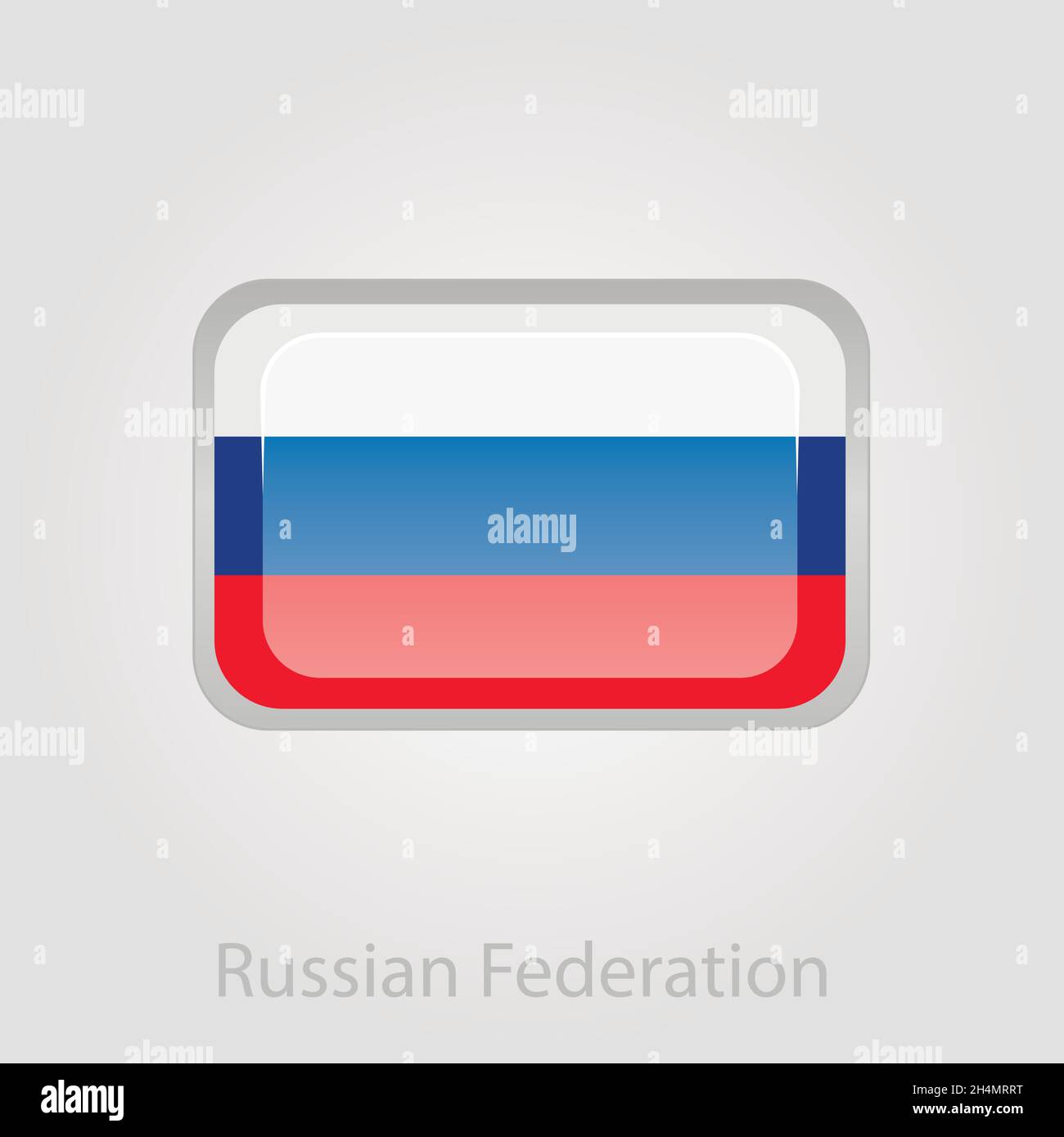 Russian flag button, isolated vector illustration eps 10 Stock Vector ...