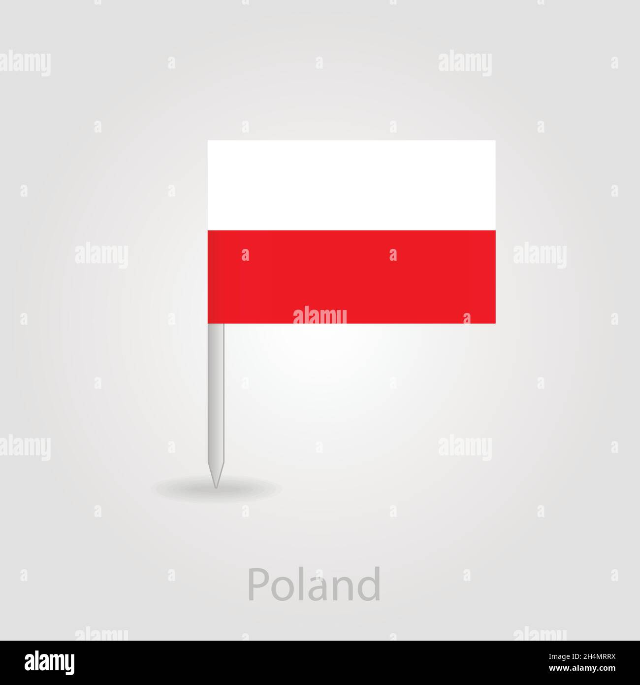 Poland flag pin map icon, isolated vector illustration eps 10 Stock ...