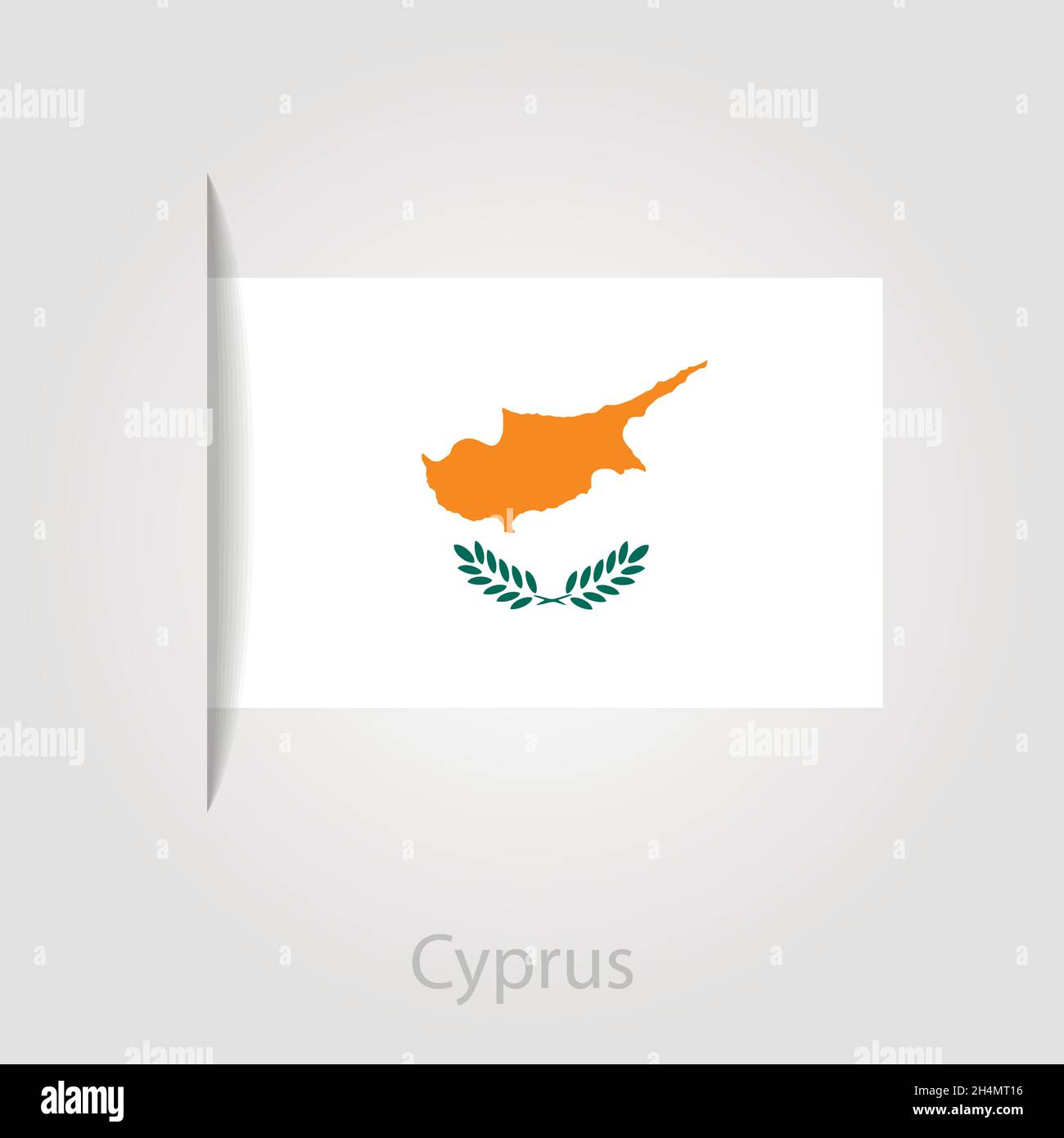 Cyprus flag, isolated vector illustration eps 10 Stock Vector Image ...