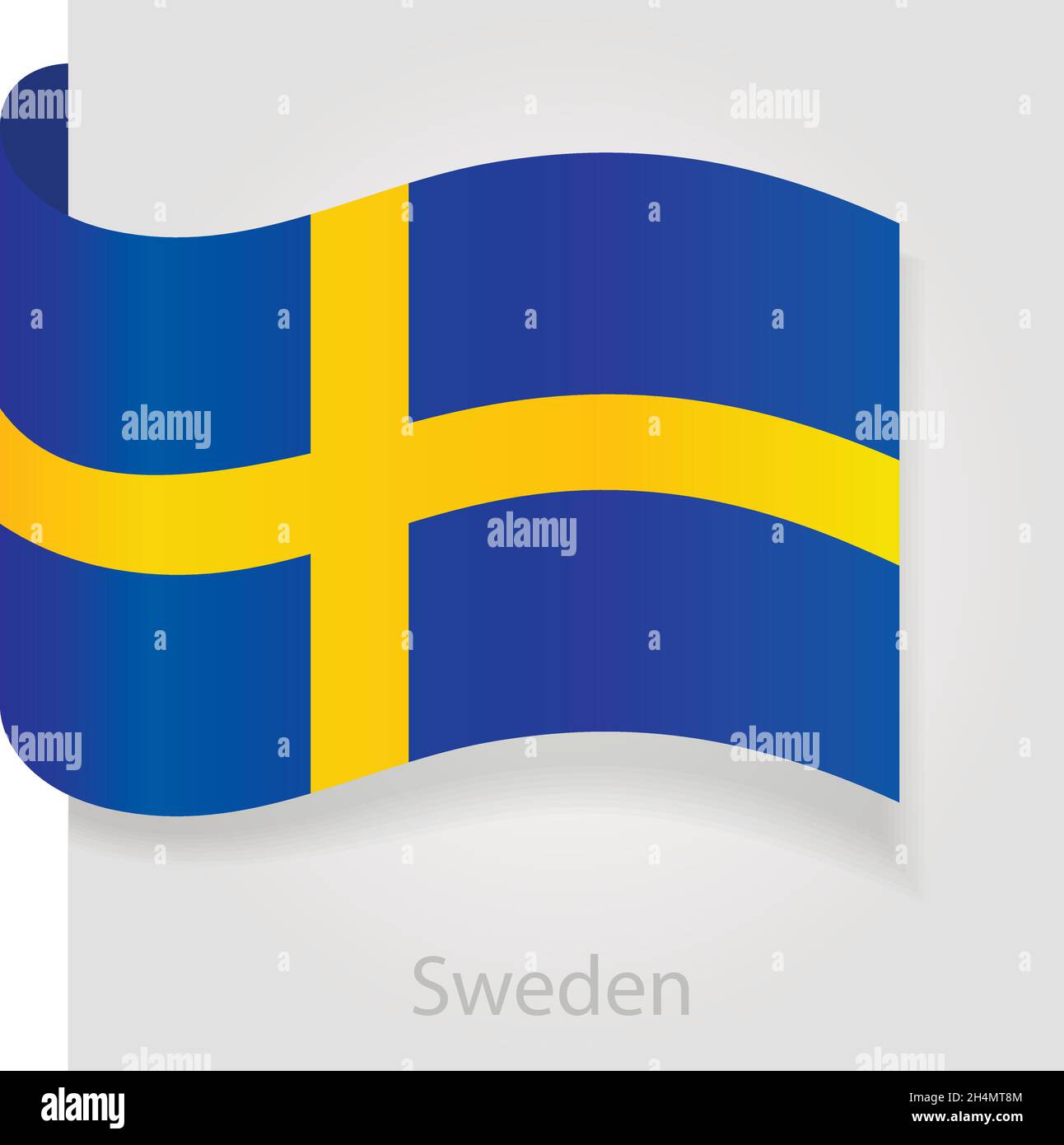 Sweden Flag Isolated Vector Illustration Eps 10 Stock Vector Image