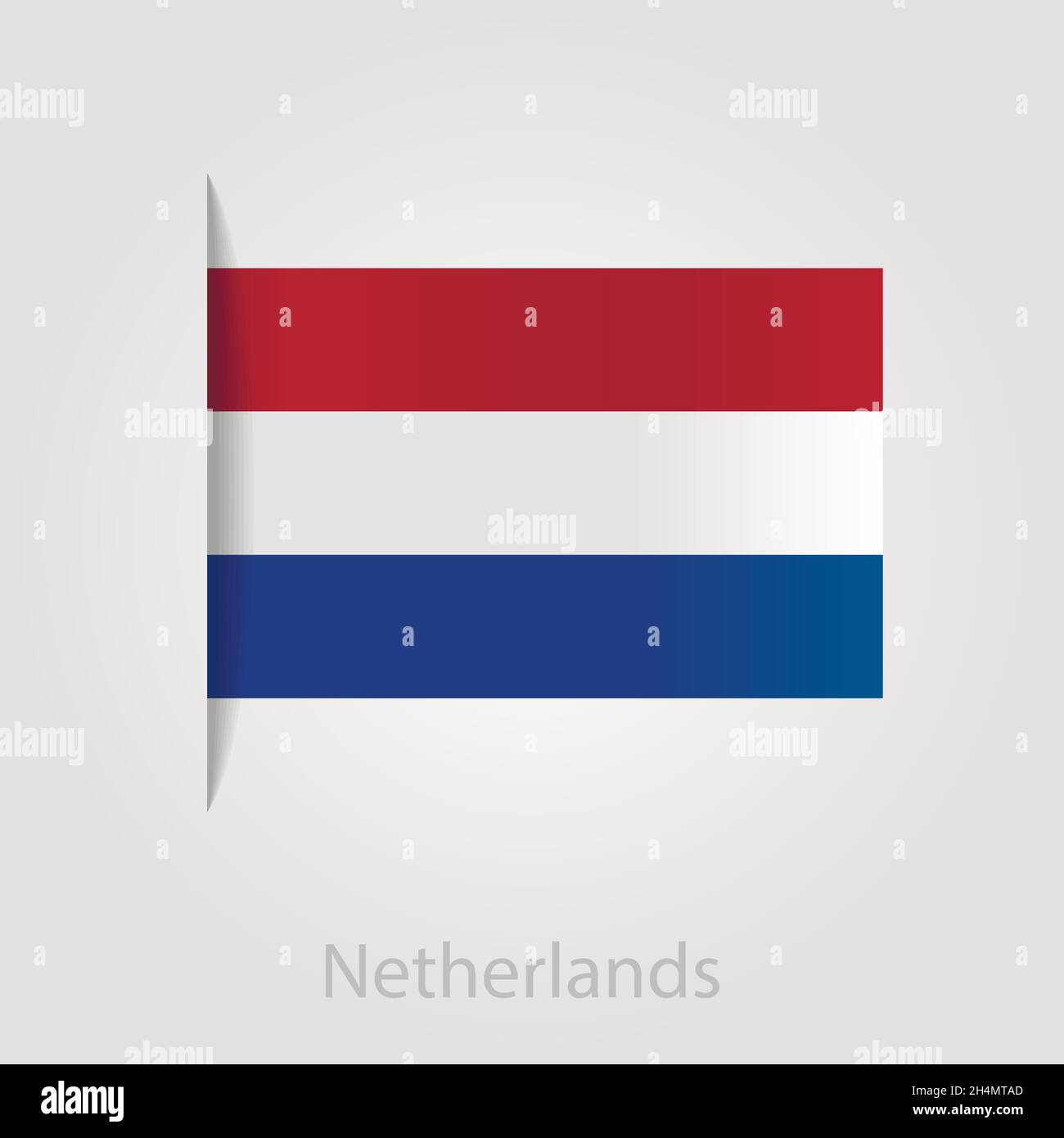 Netherlands flag, isolated vector illustration eps 10 Stock Vector ...