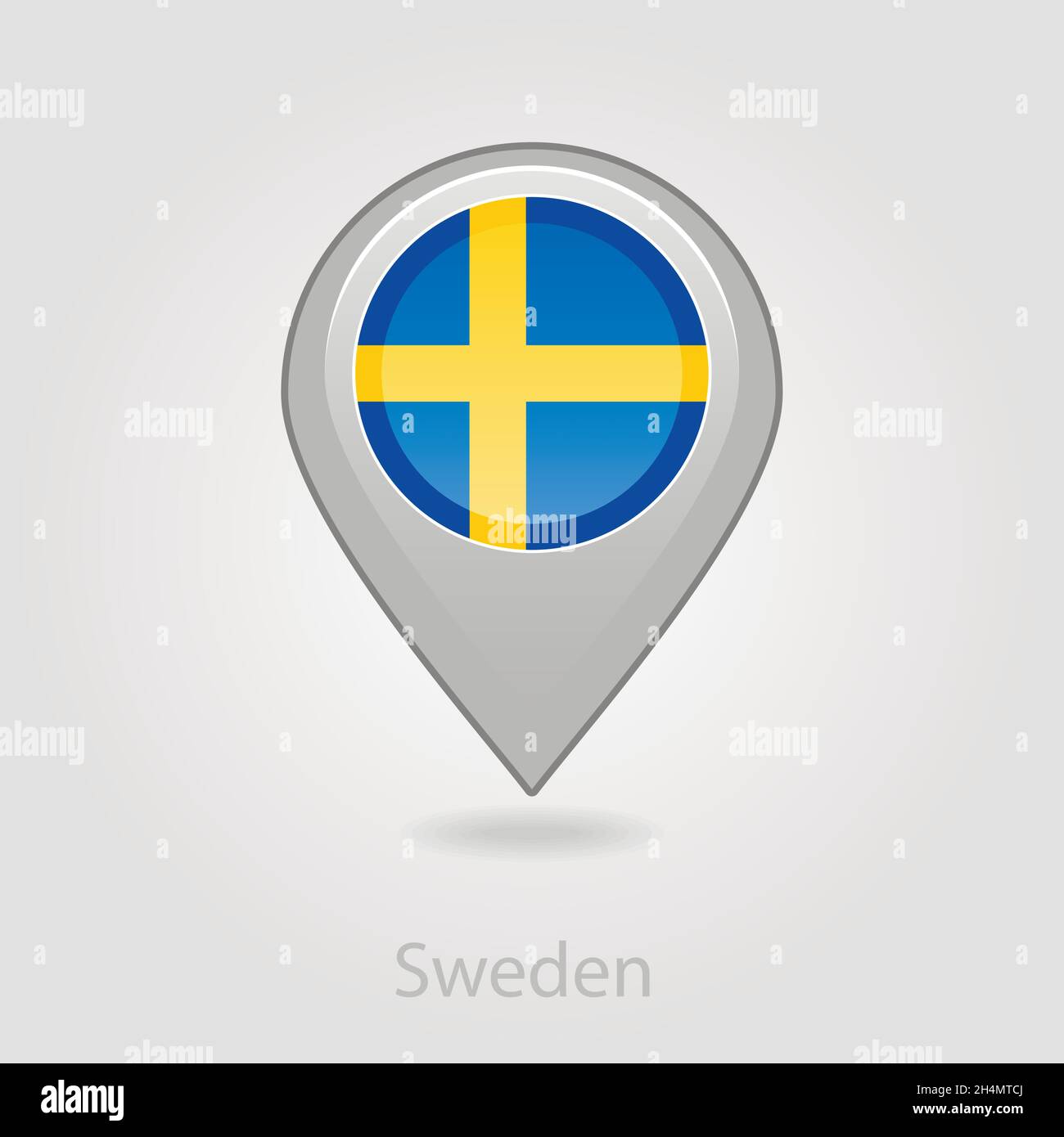 Scandinavia map pin hi-res stock photography and images - Alamy