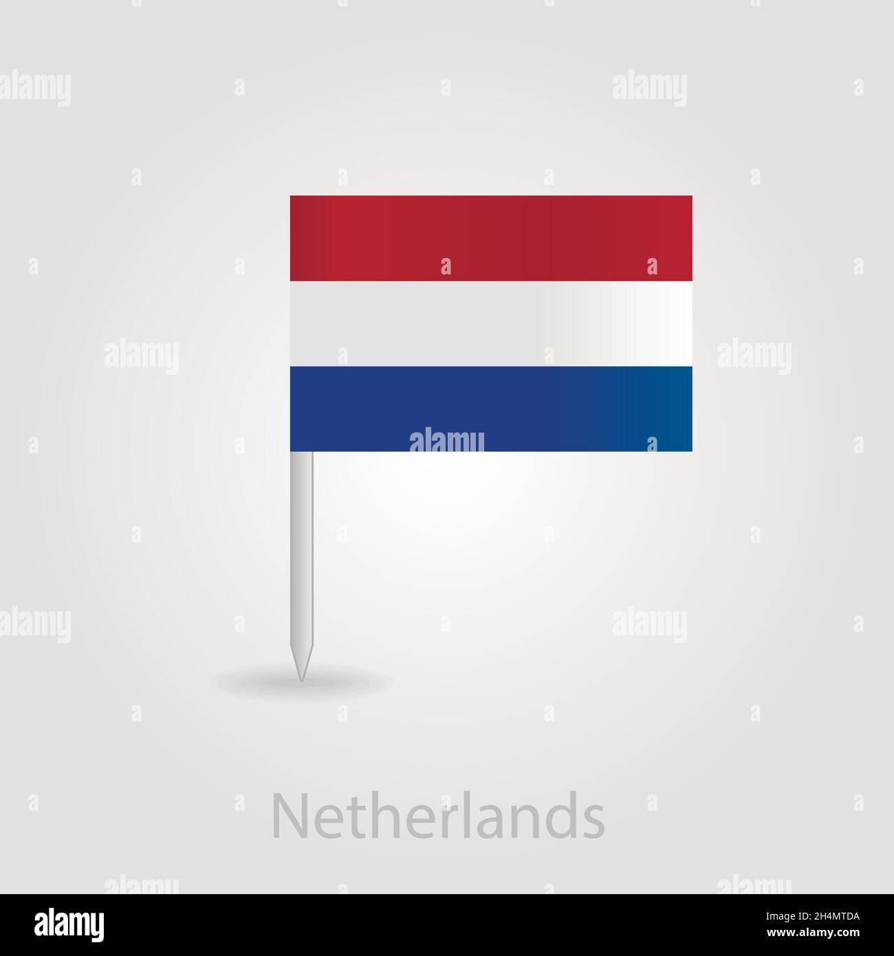 Netherlands flag pin map icon, isolated vector illustration eps 10 ...