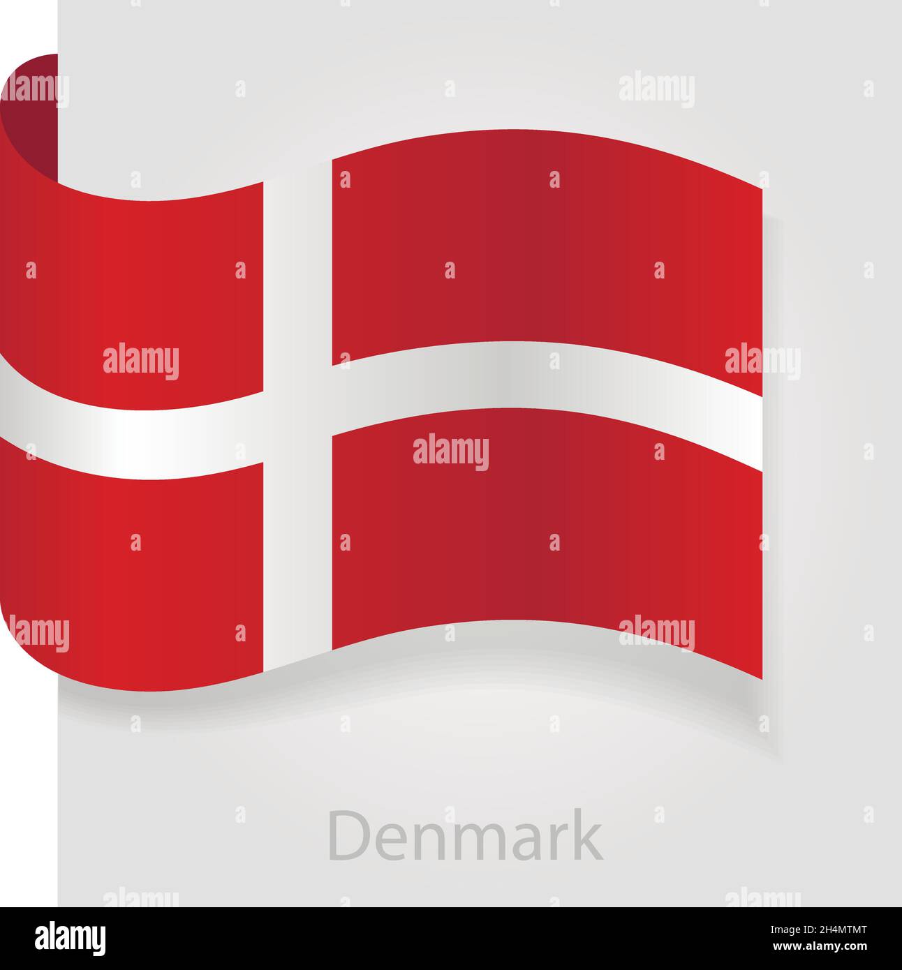 Scandinavia flag dannebrog Stock Vector Images - Alamy