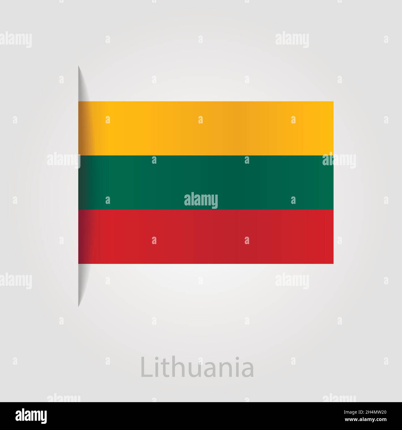 Lithuanian flag button isolated Stock Vector Images - Alamy
