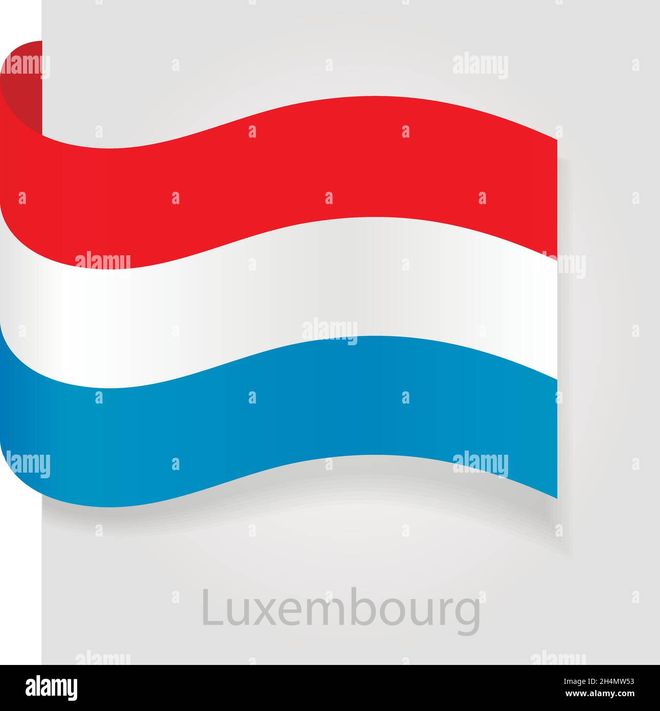Luxembourg flag, isolated vector illustration eps 10 Stock Vector Image ...