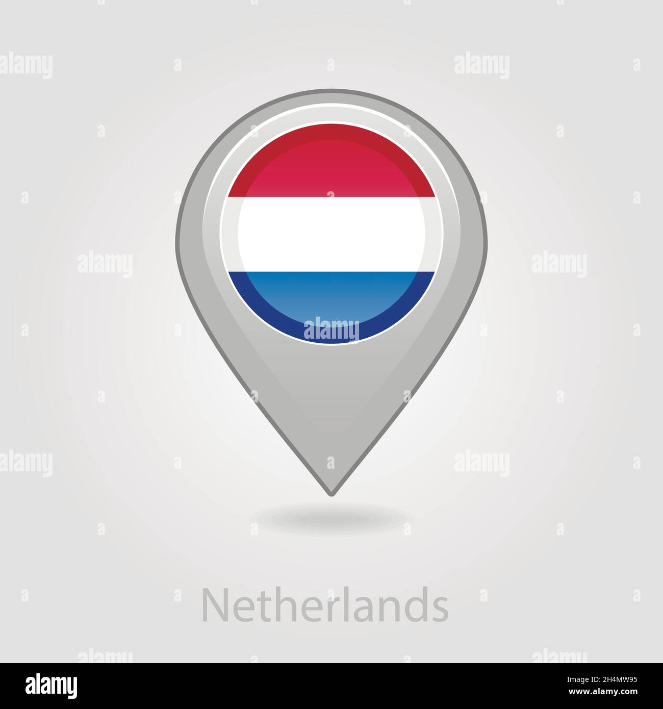 Netherlands map pin Stock Vector Images - Alamy