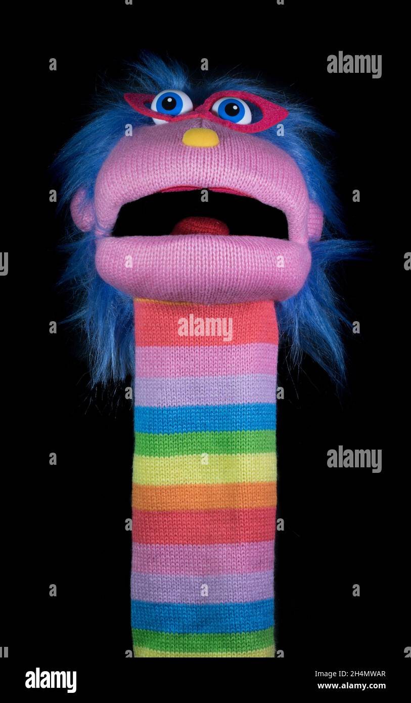 Sock Puppet Isolated Against Black Background Stock Photo - Alamy Sock Puppet Isolated Against Black Background Stock Photo - Alamy